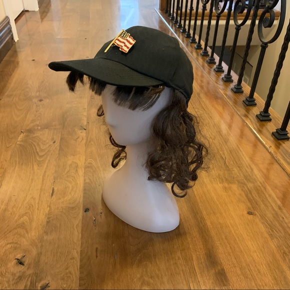 Costumes | Waynes World Costume Black Baseball Cap Mullet | Poshmark